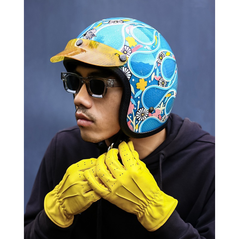 Jual SLIMHEAD model 500tx custom RAW by soc helmet | Shopee Indonesia