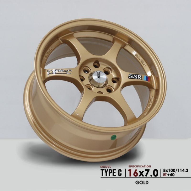 Jual VELG SSR TYPE-C GOLD R16 | Shopee Indonesia