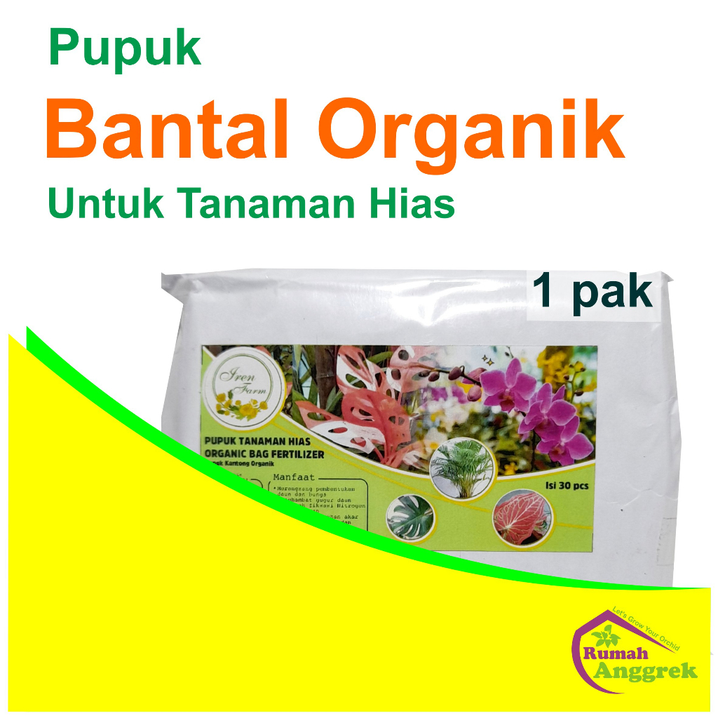 Jual Pupuk Bantal Organik 1 pak isi 30 pcs pertumbuhan daun anggrek ...