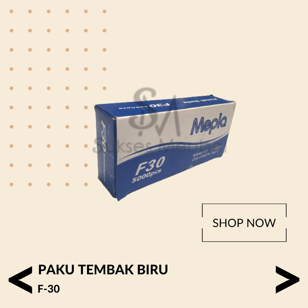 Jual MEPLA Biru Paku Tembak F - 30 | Isian Paku Tembak | Shopee Indonesia