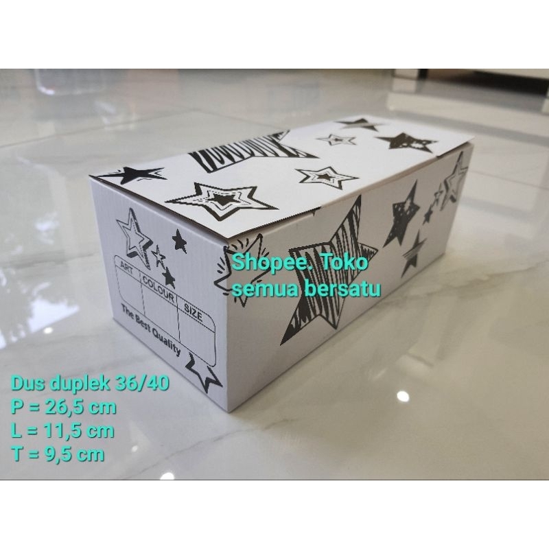Jual Kardus Box Dus Sandal Ukuran 36/40 Bintang Duplek | Shopee Indonesia