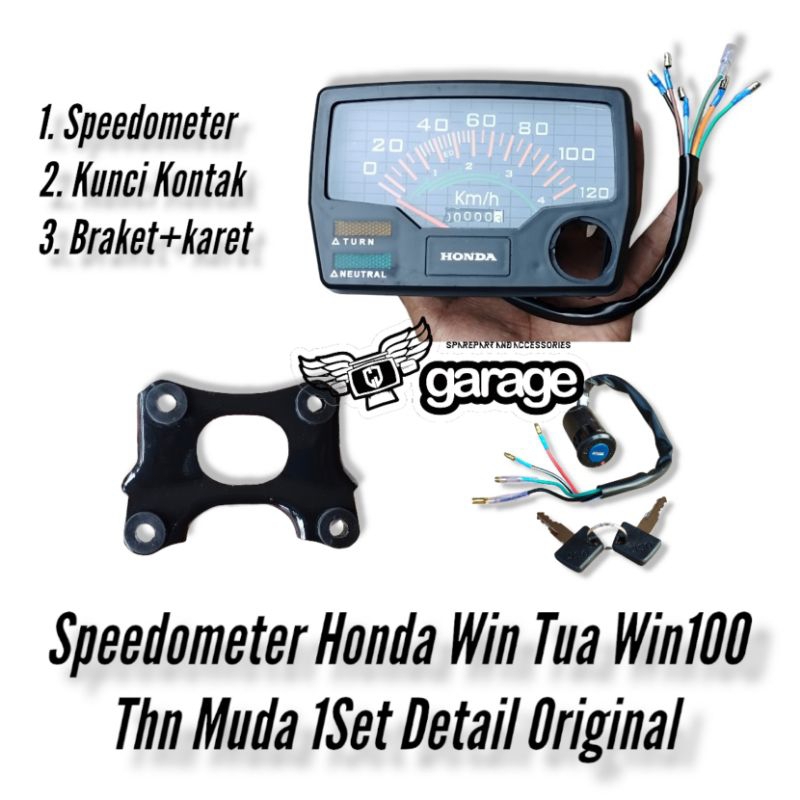 Jual Speedometer Win Spedo Honda Win 100 Tahun Tua Muda Fullset ...