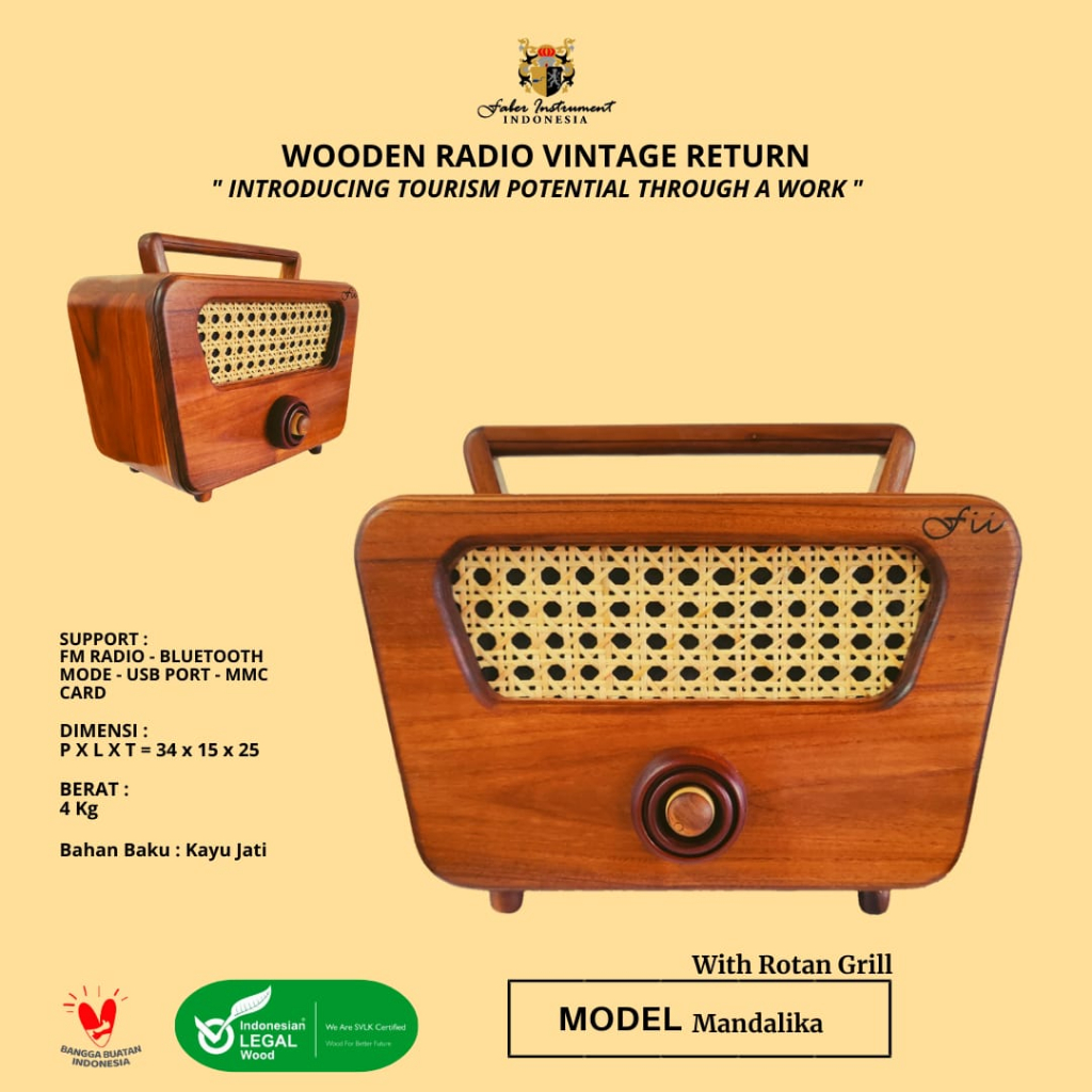 Jual Radio Kayu Model Mandalika | Shopee Indonesia