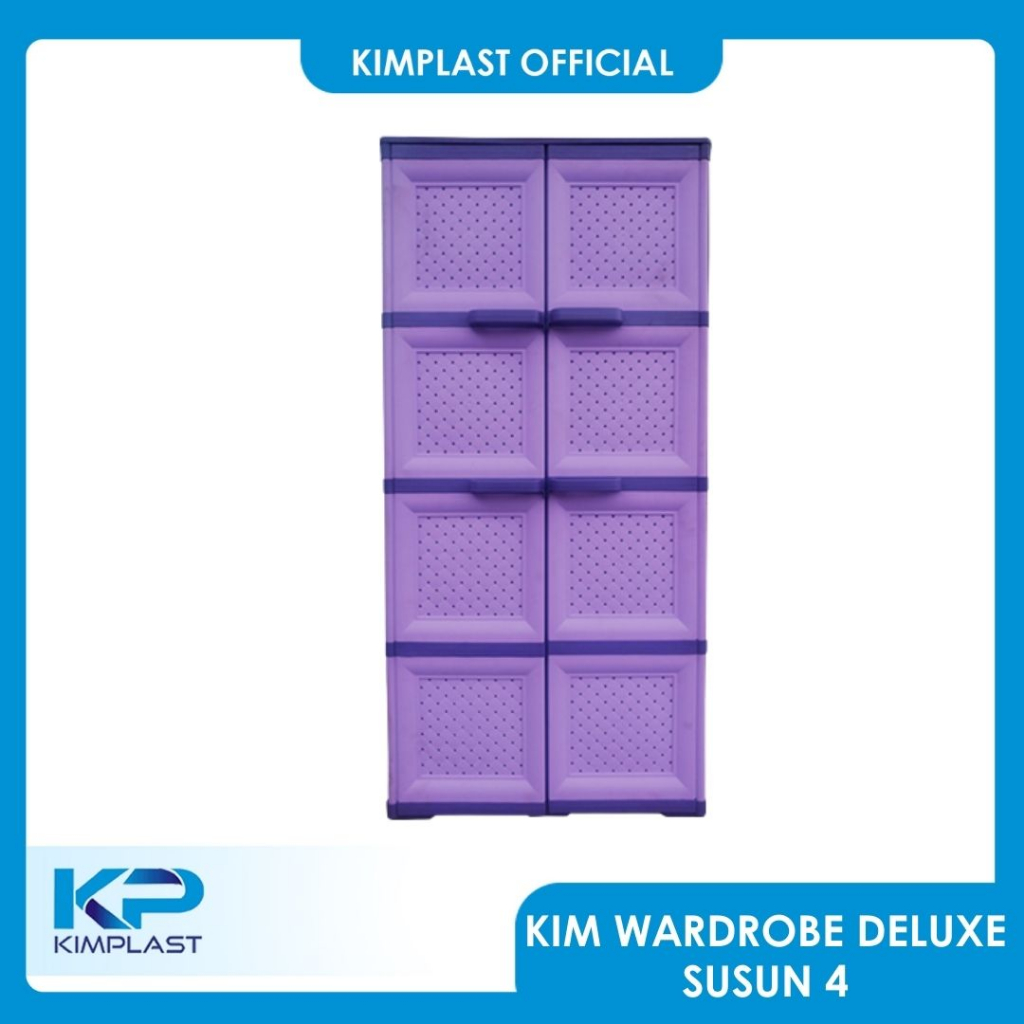 Jual KIMPLAST Wardrobe Susun 4/ Wardrobe KIM Deluxe dan Hitam/ Wardrobe ...