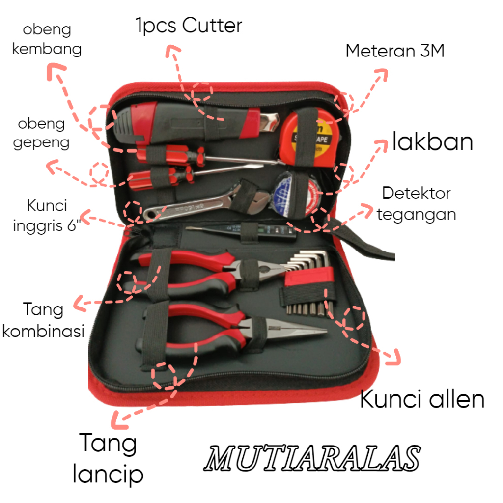 Jual Hand Toolset / Tool Kit Set / Toolkit Toolbox Alat perkakaks ...