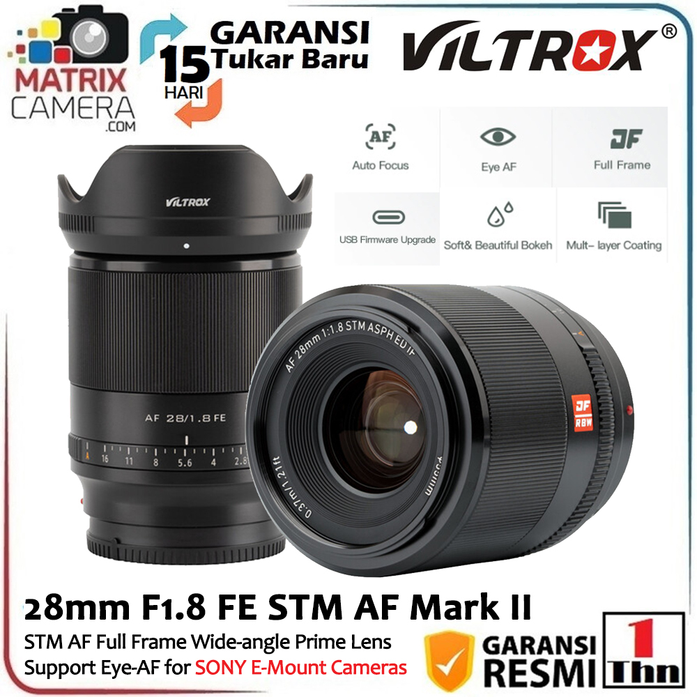 Jual Viltrox 28mm F1.8 FE STM AF Full Frame Lens for SONY E-Mount Cameras | Shopee Indonesia