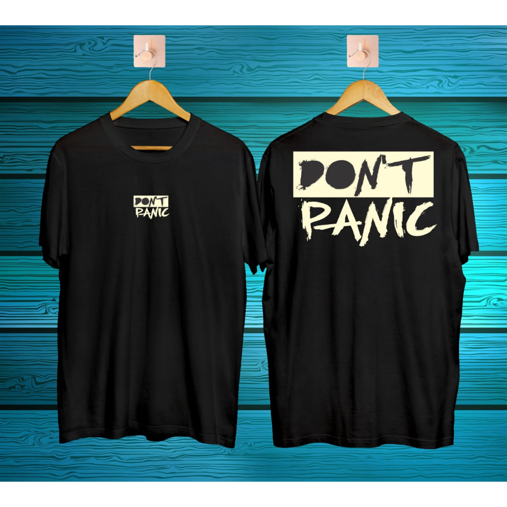 Jual NEW PROMO DISTRO TERBARU SIMPLE / KAOS OBLONG DONT PANIC / KAOS ...