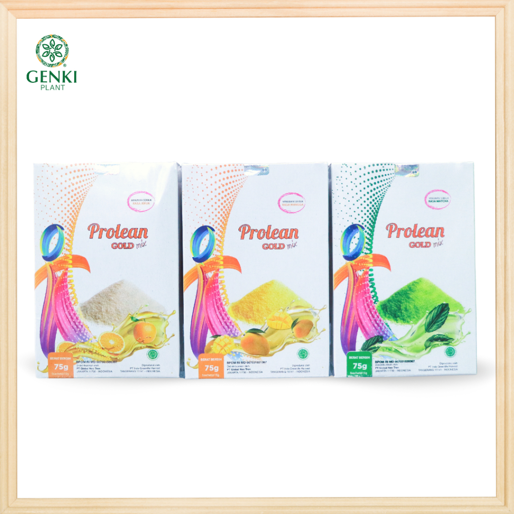 Jual Prolean Psyllium Husk Gold Mix / Minuman Serbuk Tinggi Serat - 5 ...