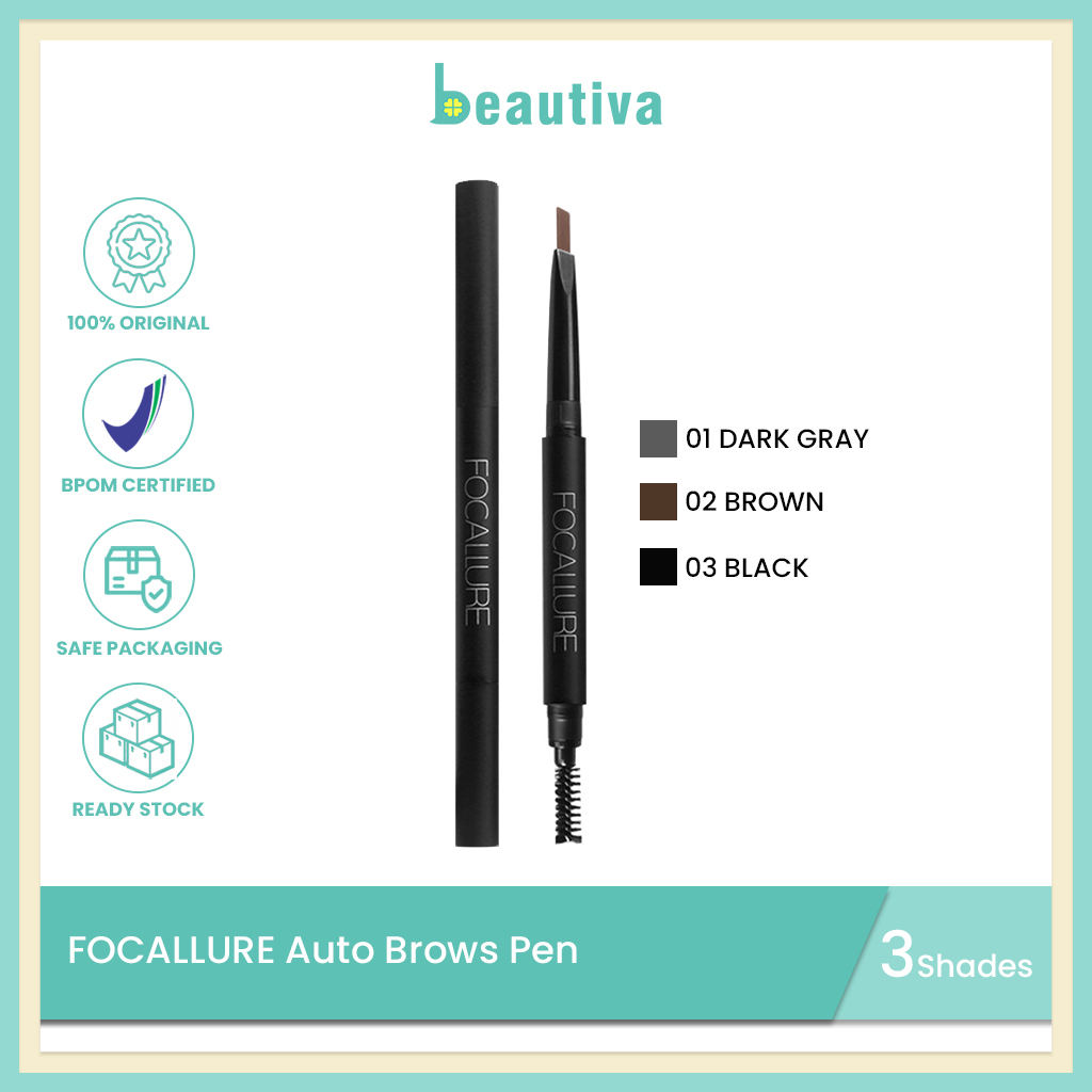 Jual FOCALLURE Auto Brows Pen - Waterproof Eyebrow Pencil | Shopee ...