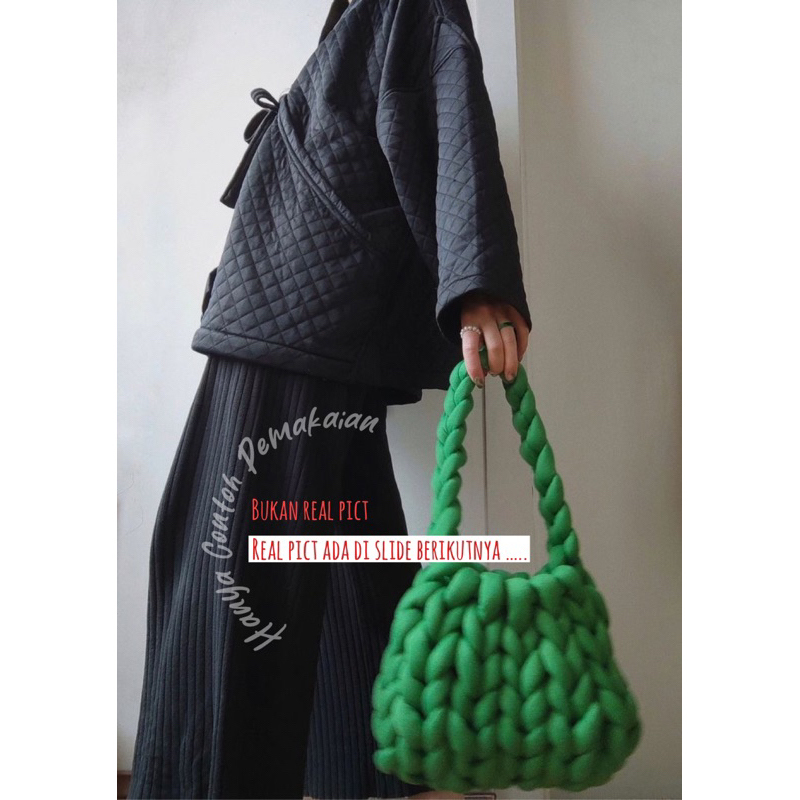 Jual Korean knit Bag Cute / Tas Wanita / Tas tangan / Tas Viral /Tas ...