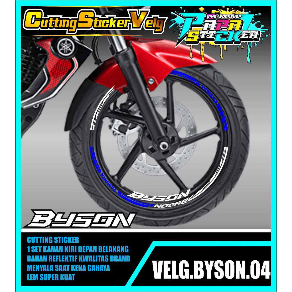Jual STIKER VELG BYSON CUTTING STICKER VELG CUTTING VARIASI YAMAHA ...
