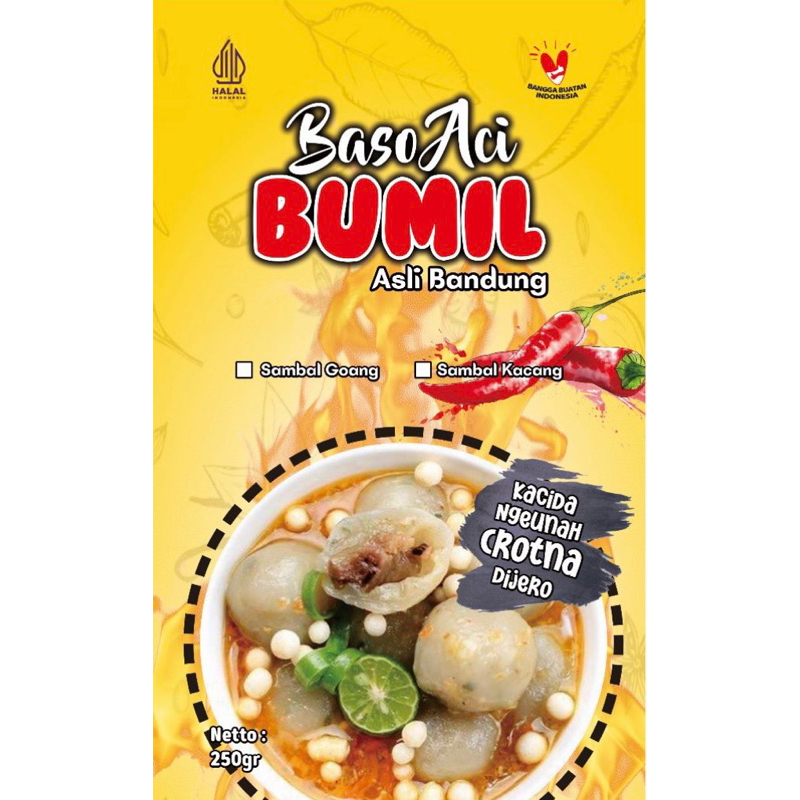 Jual Bakso Aci bumiL ( PAHE 3 Sambal Goang 2 Sambal Kacang ) | Shopee ...