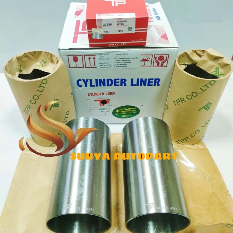 Jual PAKET LINER+RING PISTON MITSUBISHI PS120 4D34 ASLI TP JAPAN | Shopee Indonesia