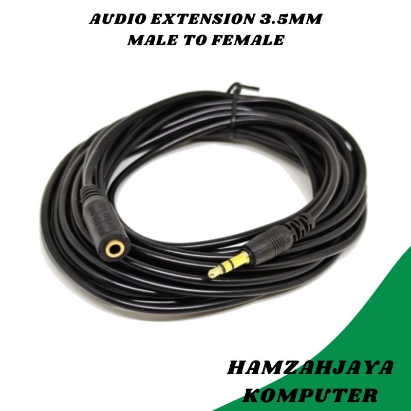 Jual KABEL PERPANJANGAN AUDIO MALE FEMALE EXTENTION 20M / AUX EXTENSION 20 METER M-F Extender ...