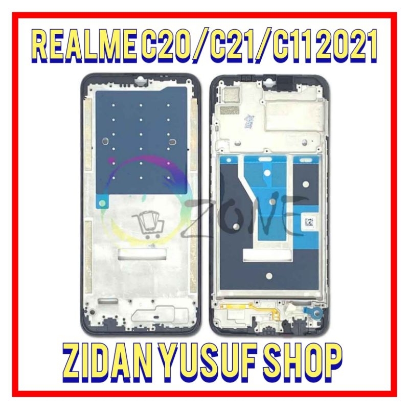 Jual FRAME BEZZEL BAZEL TULANG TATAKAN LCD REALME C20 / C21 / C11 2021 ORIGINAL | Shopee Indonesia