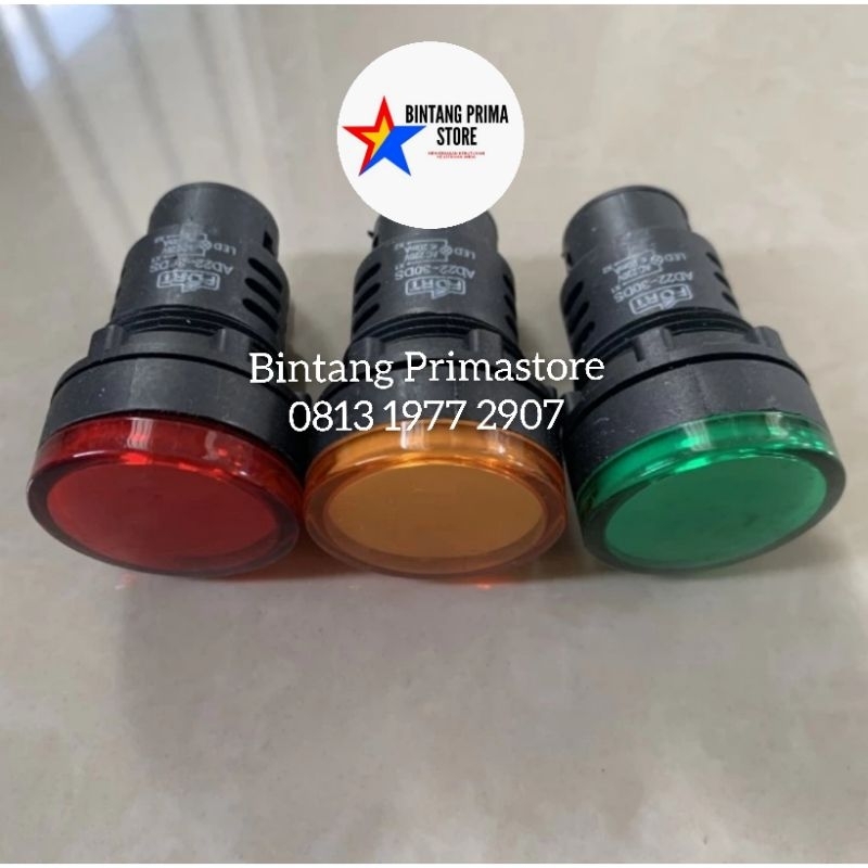 Jual Pilot lamp LED 12VDC 22mm merk Fort | Shopee Indonesia