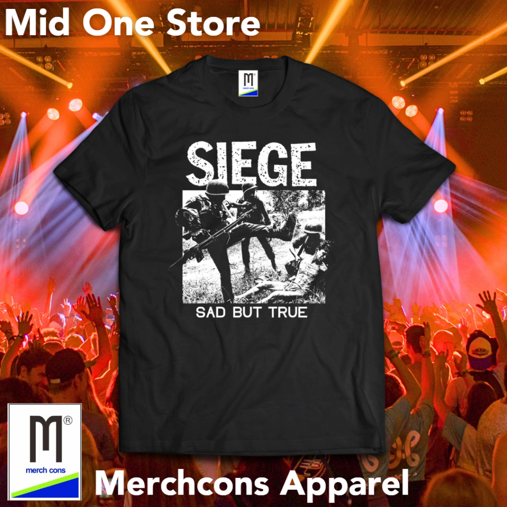 Jual M174 / KAOS BAND SIEGE TAG MERCHCONS SIZE LUAR / KAOS MUSIK DISTRO ...