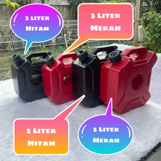 Jual jerigen 3 liter 5 liter motor touring adventure jerry can platic ...