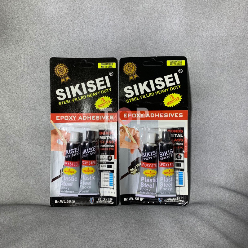 Jual Lem Campur HItam Putih Sikisei | Lem Besi | Lem Serbaguna | Shopee ...