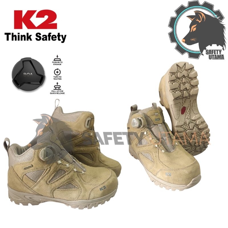 Jual Sepatu kerja outdoor safety shoes K2 67s 64s XGRIP BOA Fastrack Original BNWB | Shopee ...