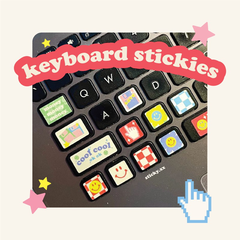 Jual [READY STOCK] KEYBOARD STICKERS by sticky.xx | washi sticker ...