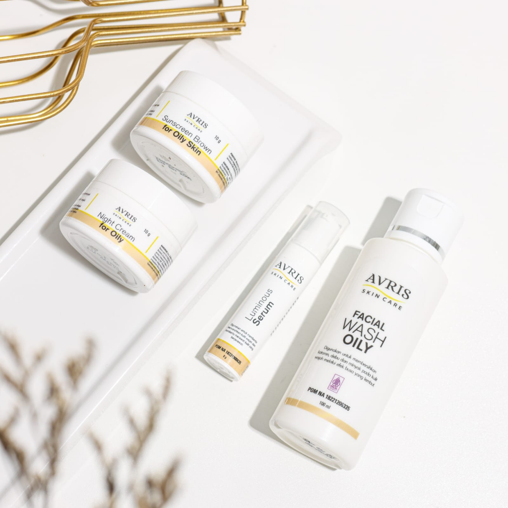 Jual Avris Skincare Paket Acne and Oily Brown Premium Series | Shopee ...