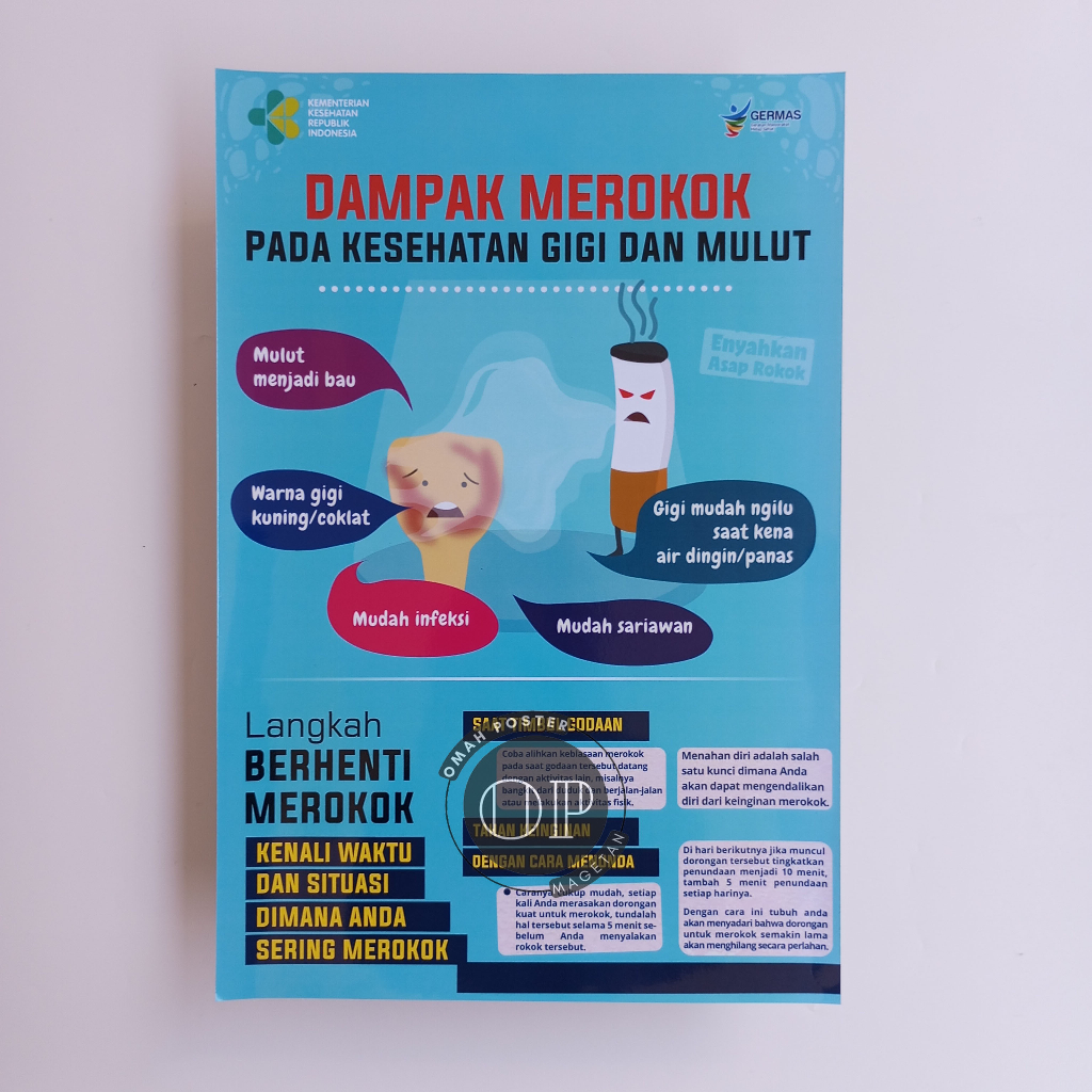 Jual Poster Dampak Merokok Pada Kesehatan Gigi dan Mulut - Poster Efek ...