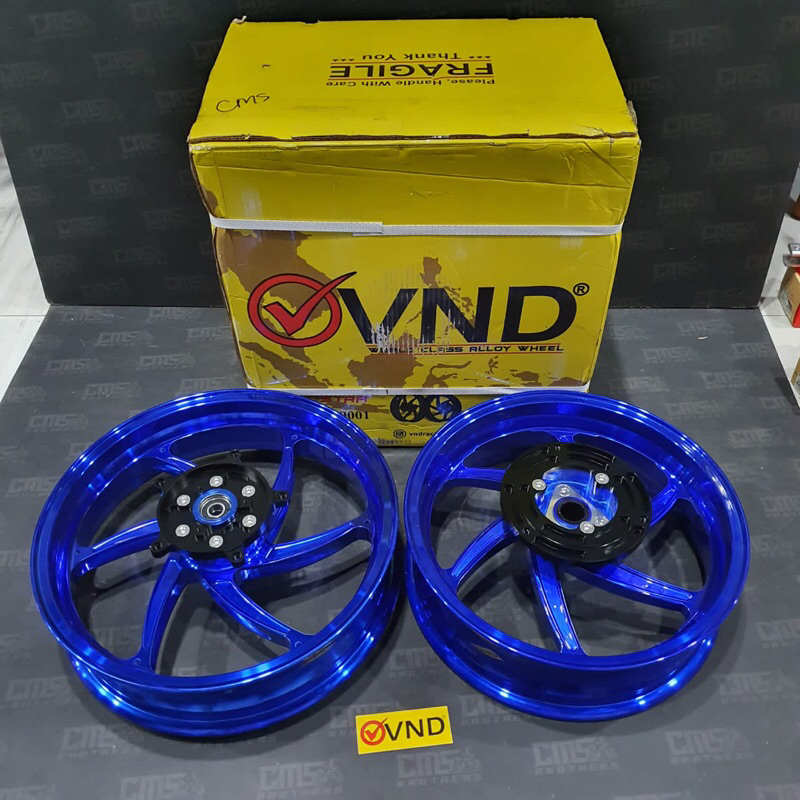 Jual Velg Velek VND Six Star Forged Rims Yamaha Xmax 250 300 Biru ...