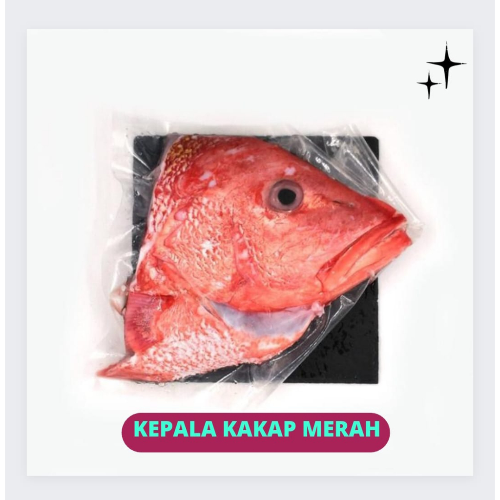 Jual Kepala Kakap Merah Segar 1Kg | Shopee Indonesia