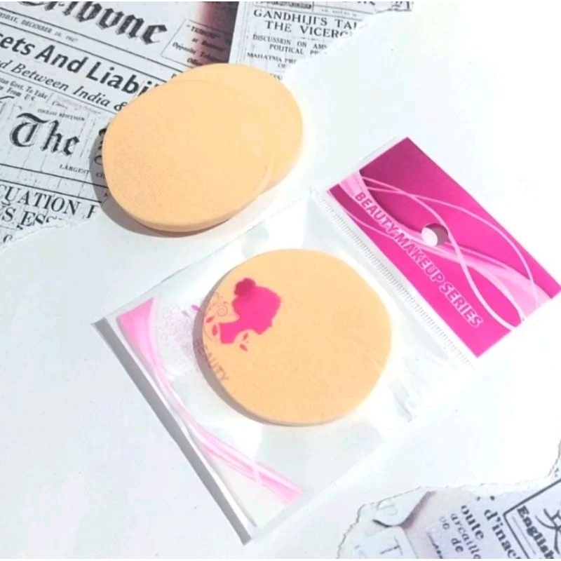 Jual PC05 Spon Bedak Bulat/Kotak Warna Coklat | Shopee Indonesia