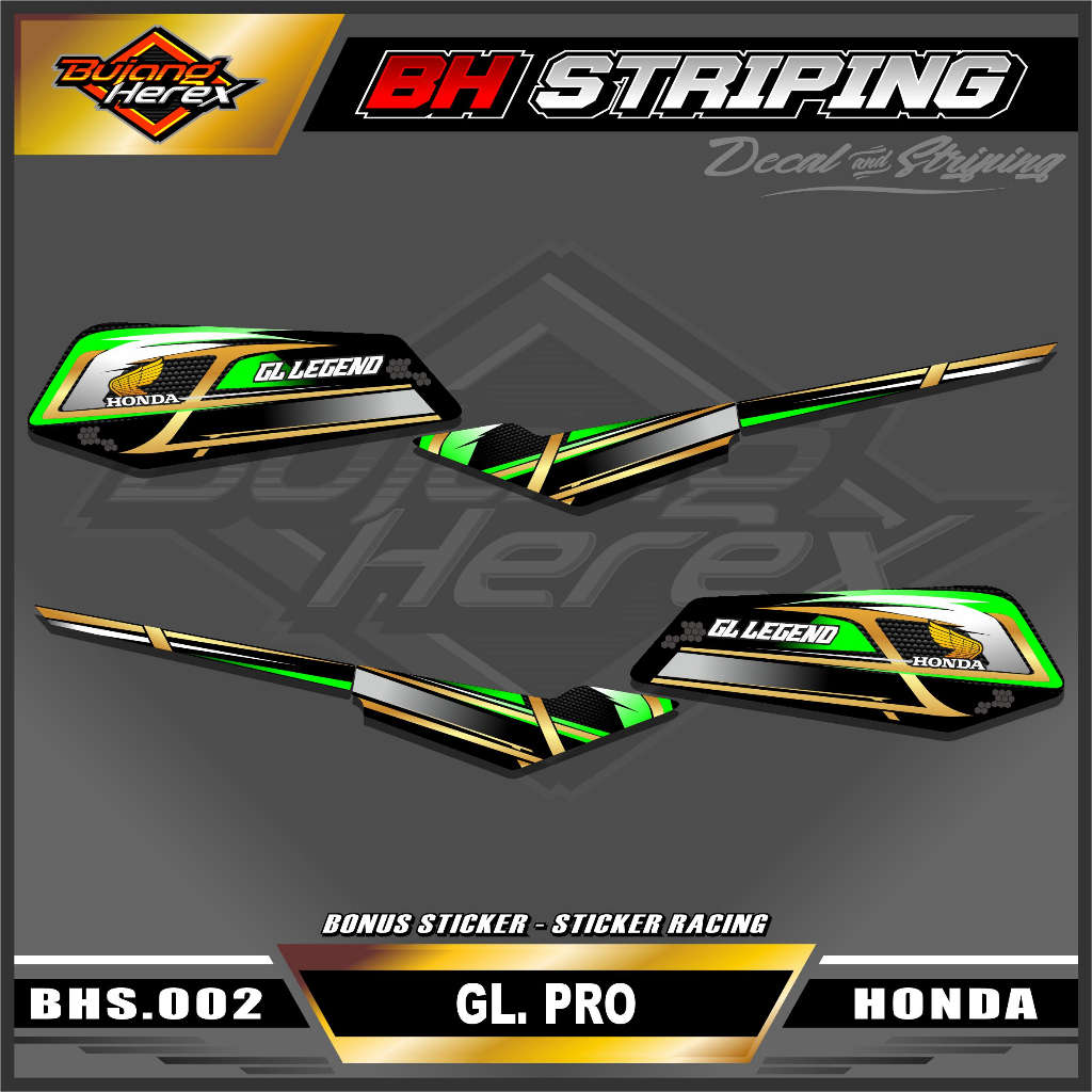 Jual Stiker Motor GL PRO/MAX Sticker Striping Hologram Variasi List ...