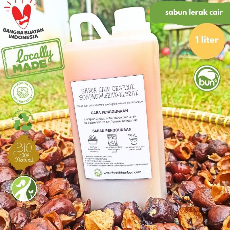 Jual Sabun lerak cair 1L klerak soapnut untuk batik clodi cuci piring ...