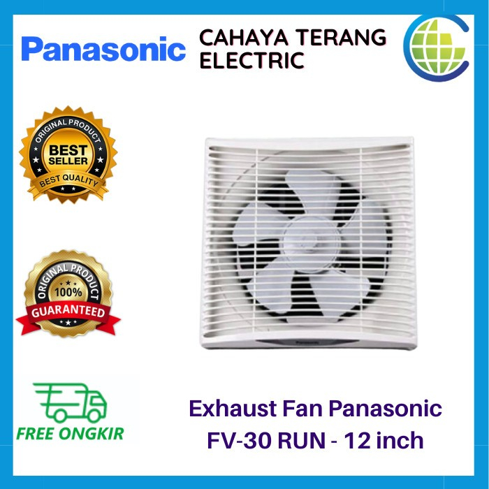 Jual Panasonic Exhaust Fan Wall FV-30RUN / FV 30 RUN / FV-30RUN5 - 12 ...