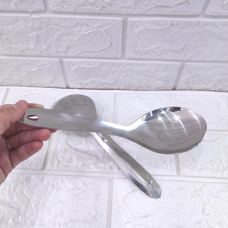 Jual Sendok Nasi Sayur Stainless Steel Murah Meriah Centong Rice Spoon ...