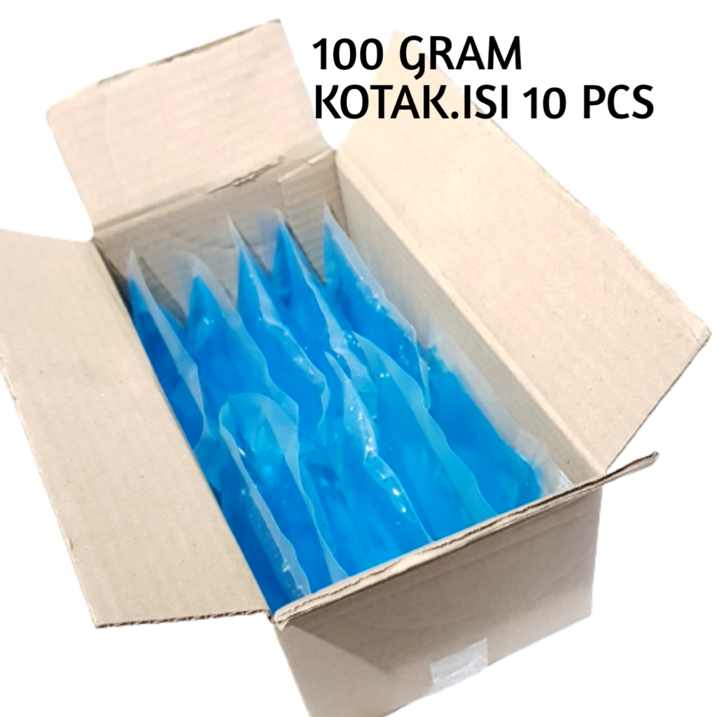 Jual 100 gram Blue ice gel Pendingin Ice Gel biru Ice Pack Biru / ice ...