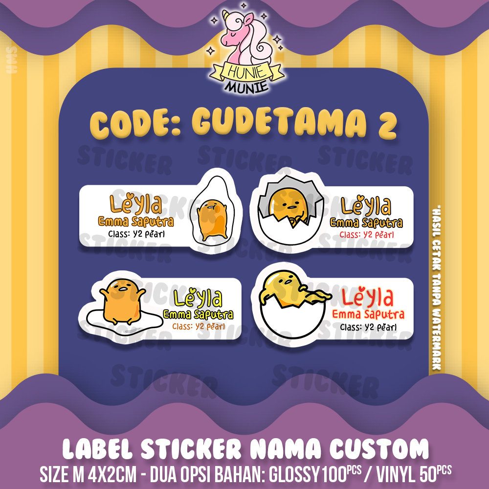 Jual Sticker Label Nama Custom - SANRIO Series (100pcs+) Cinnamoroll ...