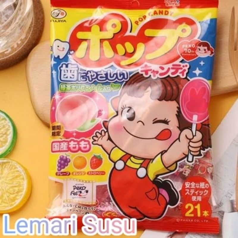 Jual Fujiya pop stick candy/fujiya peko poko pop candy/fujiya peko poko ...