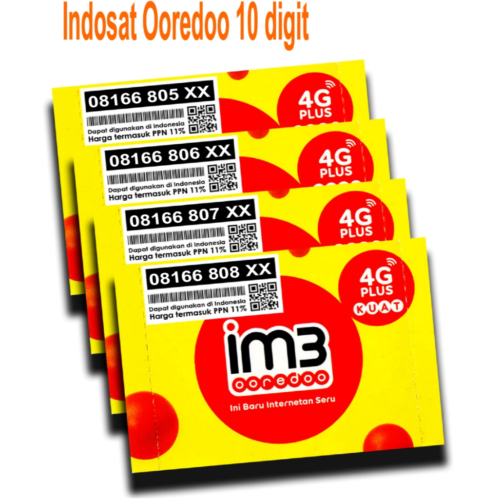 Jual Nomor Cantik Indosat 10 Digit 805 806 807 808 Nomer Rapi Perdana ...