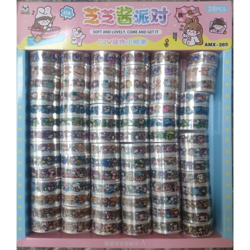 Jual Set Per Box Kcl 84pc / Bsr 30pc Sticker 2d Roll | Shopee Indonesia