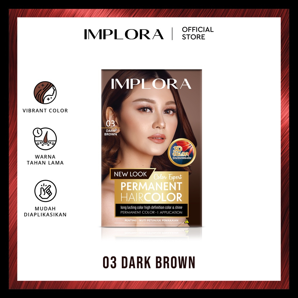 Jual IMPLORA New Permanent Hair Color | Cat Rambut Implora Bleaching ...
