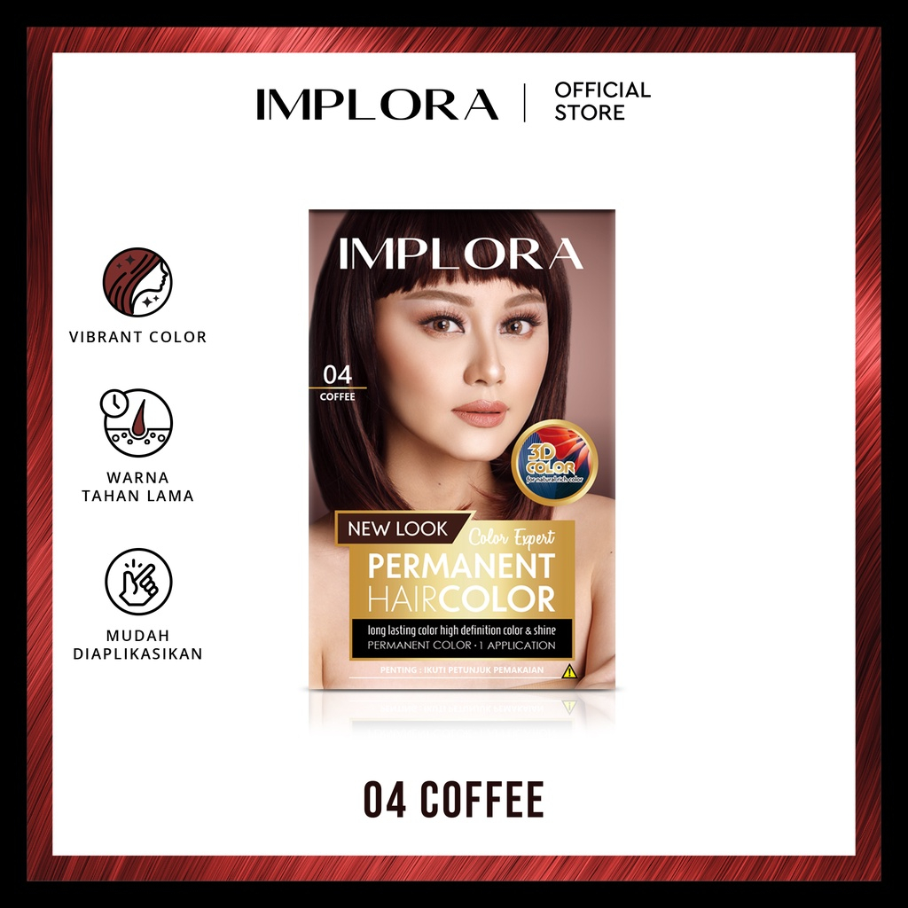 Jual IMPLORA New Permanent Hair Color | Cat Rambut Implora Bleaching ...