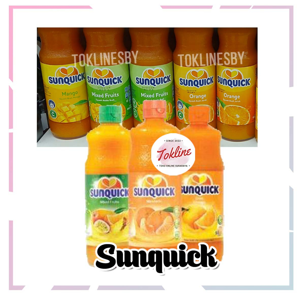 Jual [ 1 Karton isi 12 ] Sunquick Sirup Mangga Squash Aneka Buah Jeruk ...