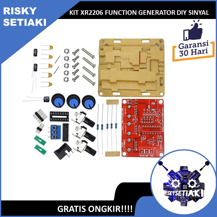 Jual KIT XR2206 FUNCTION GENERATOR DIY SINYAL GENERATOR 1HZ - 1MHZ ...