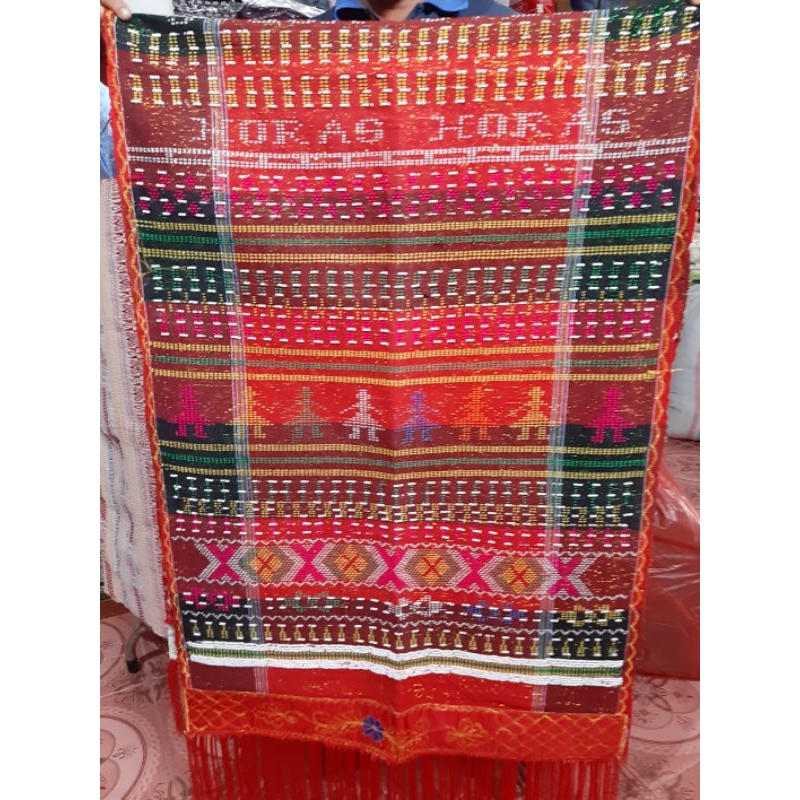Jual ULOS SADUM MARBONGGIT BATAK TOBA ANGKOLA ULOS HIJAU MERAH FULL ...