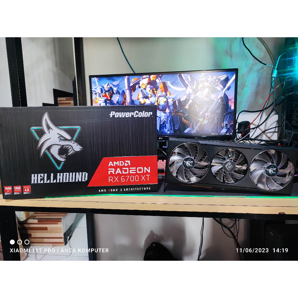 Jual VGA CARD POWERCOLOR HELLHOUND RX 6700 XT 12GB DDR6 | Shopee Indonesia