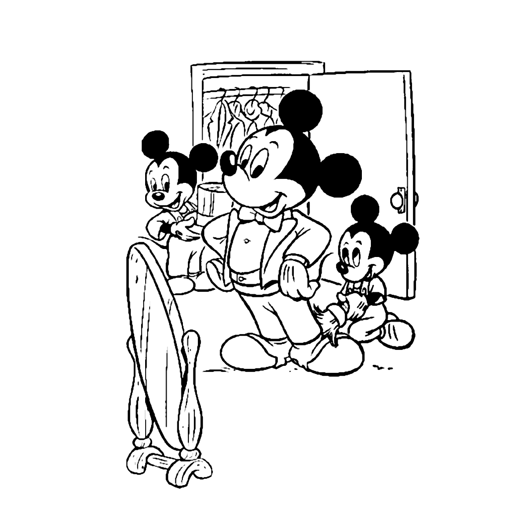 Jual Gambar Sketsa Mewarnai / Mickey Mouse / Part 3 / Gambar Sketsa ...