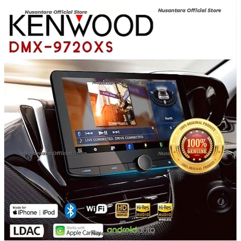 Jual KENWOOD DMX9720XS 10 inch Head Unit Double Din DMX 9720XS DMX 9720 XS | Shopee Indonesia