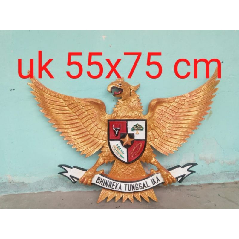 Jual Garuda Pancasila (lambang) hiasan dinding ukuran 55cmx75cm ...