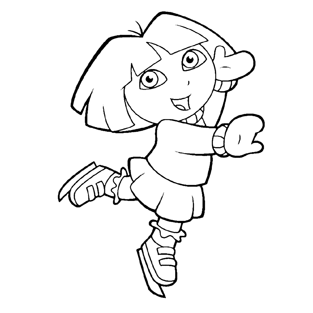 Jual Gambar Sketsa Mewarnai / Dora / Part 1 / Gambar Sketsa / Gambar ...