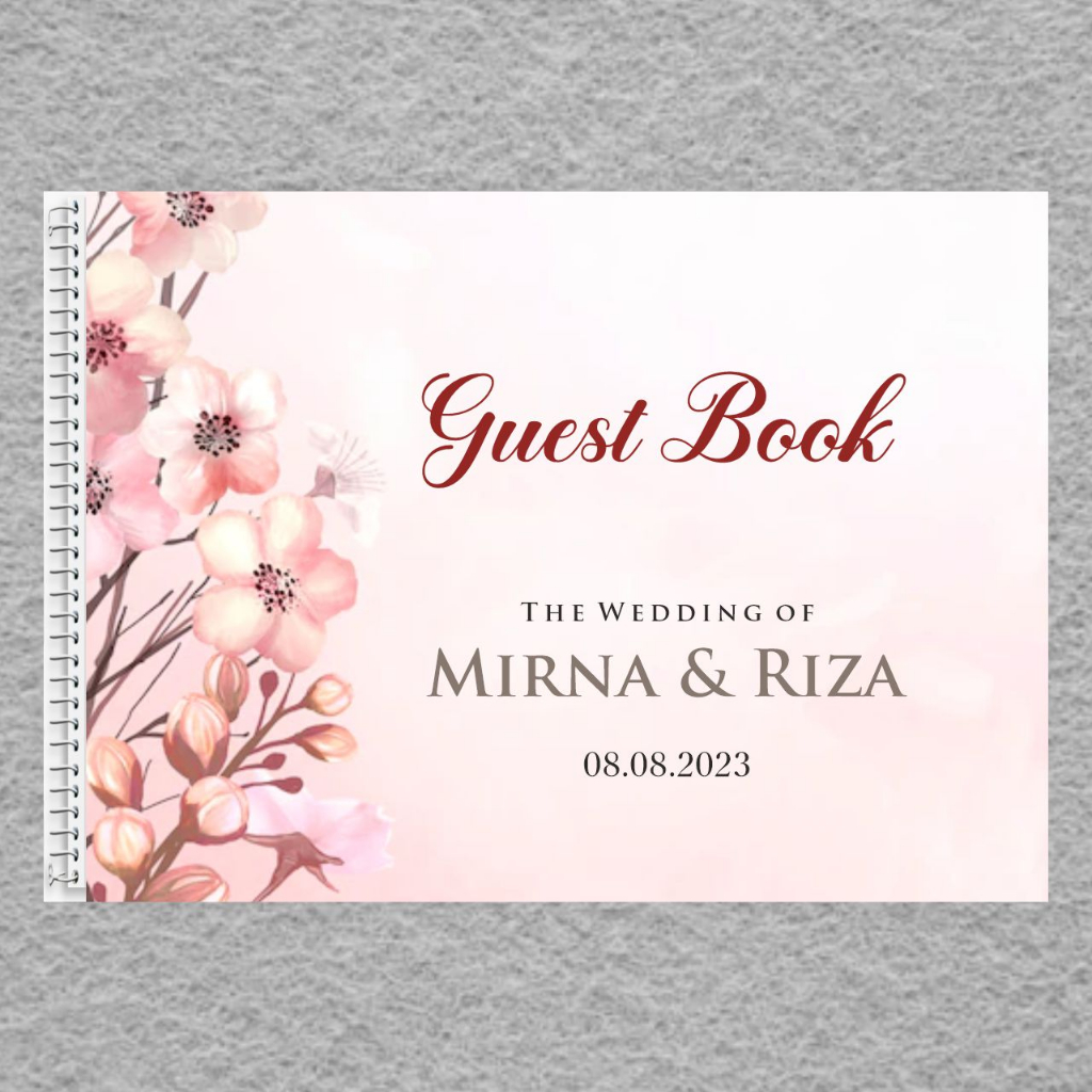 Jual Buku Tamu Pernikahan CUSTOM / wedding Guest Book / wedding book ...